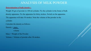 Analysis of milk and milk product | PPTX