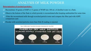Analysis of milk and milk product | PPTX