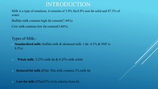 Analysis of milk and milk product | PPTX