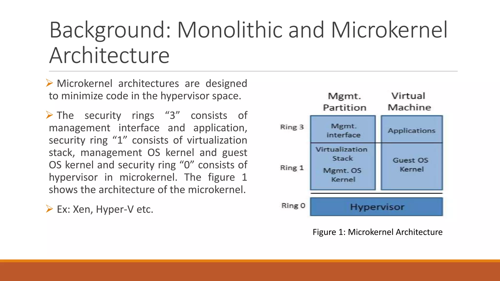 Analysis of monolithic and microkernel architectures | PPTX