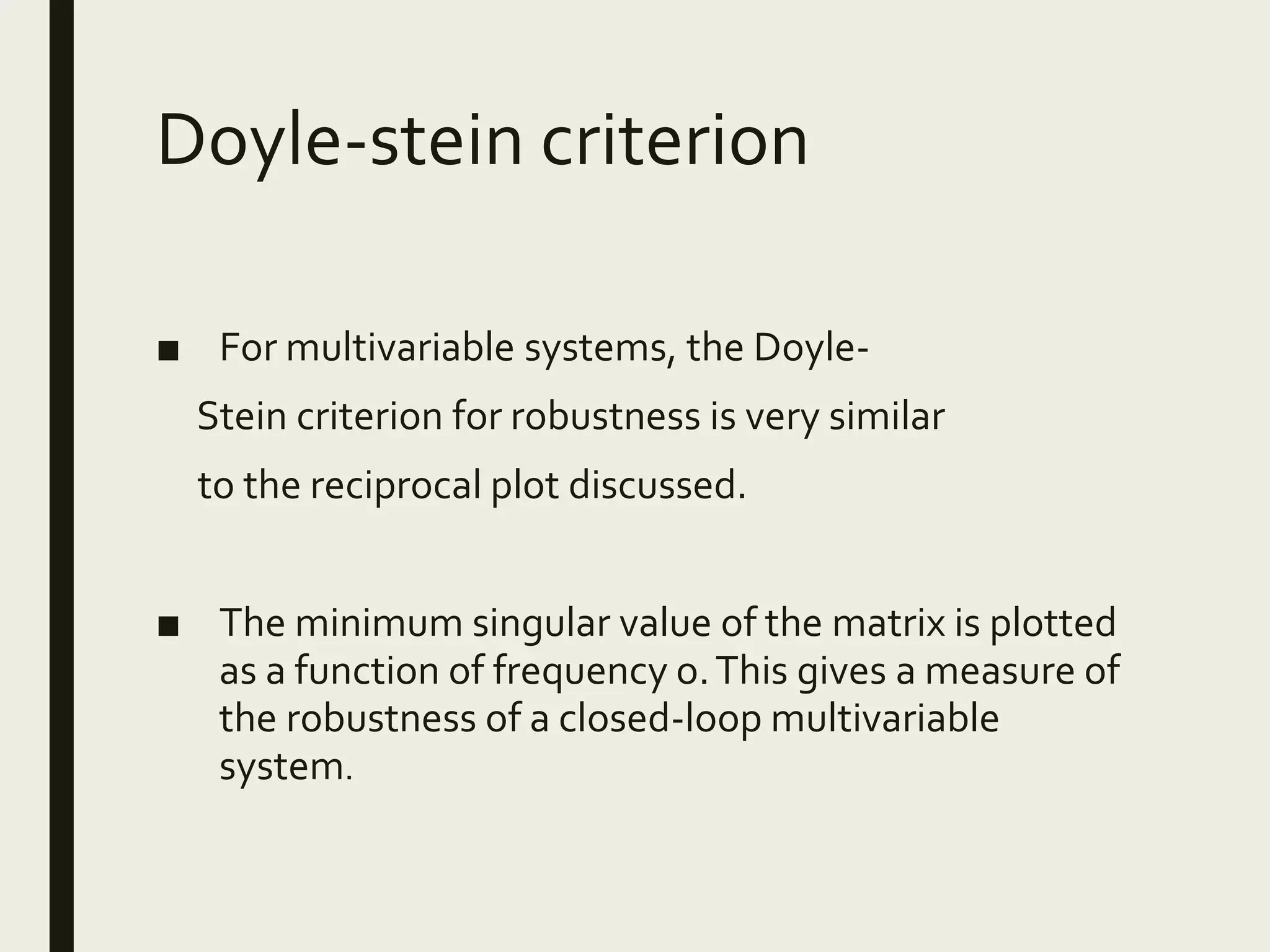 Analysis of Multivariable System. | PPTX