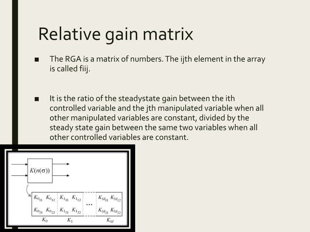 Analysis of Multivariable System. | PPTX
