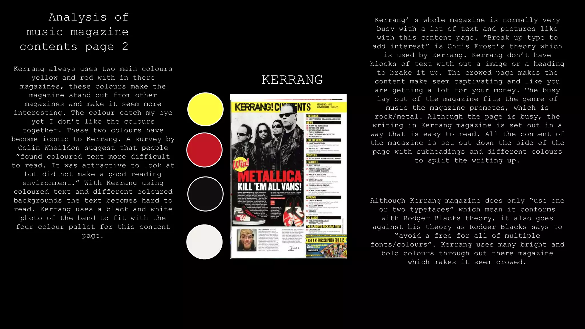 Analysis of music magazines | PPTX