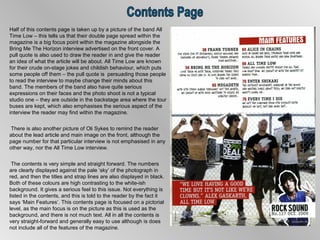 Analysis of music magazines | PPT