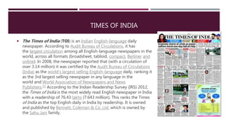 Analysis of newspaper | PPTX