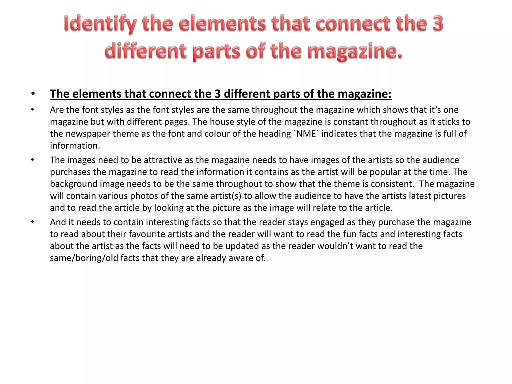 Analysis of nme magazine | PPTX