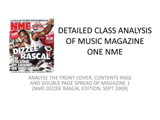 Analysis of nme magazine | PPT