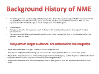 Analysis of nme magazine | PPT