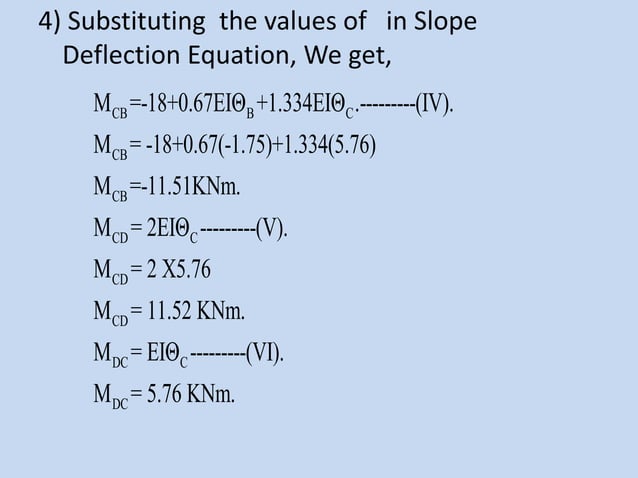 Analysis of non sway frame portal frames by slopeand deflection method | PPTX | Physics | Science