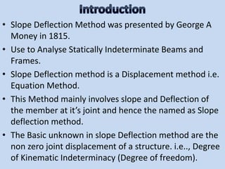 Analysis of non sway frame portal frames by slopeand deflection method | PPTX