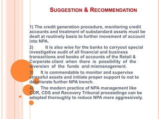 Analysis of NPA management at Canara Bank | PPSX