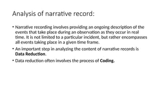 Analysis of Observational Data.pptxxxxxx | PPTX