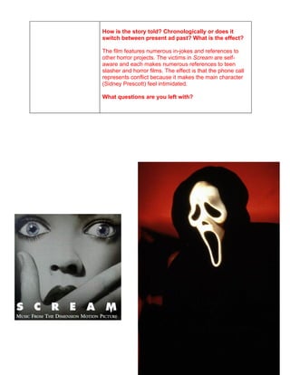 Analysis Of Opening Techniques Scream | DOC