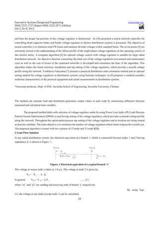 Analysis of optimal avr placement in radial distribution systems using | PDF