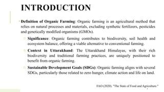 Analysis of Organic Farming Practices in the Uttarakhand Himalayas Challenges, Opportunities and ...
