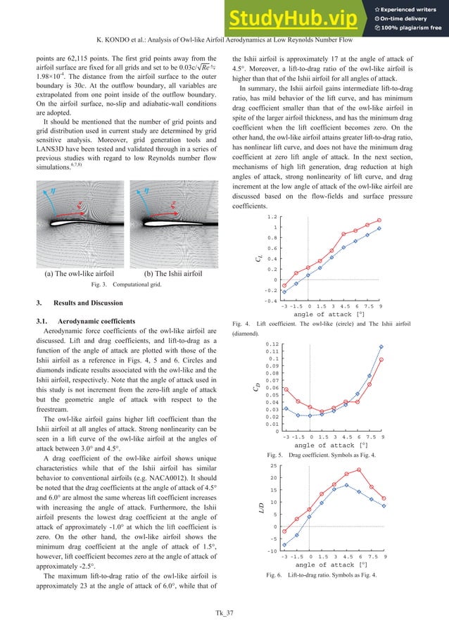 Analysis Of Owl-Like Airfoil Aerodynamics At Low Reynolds Number Flow | PDF