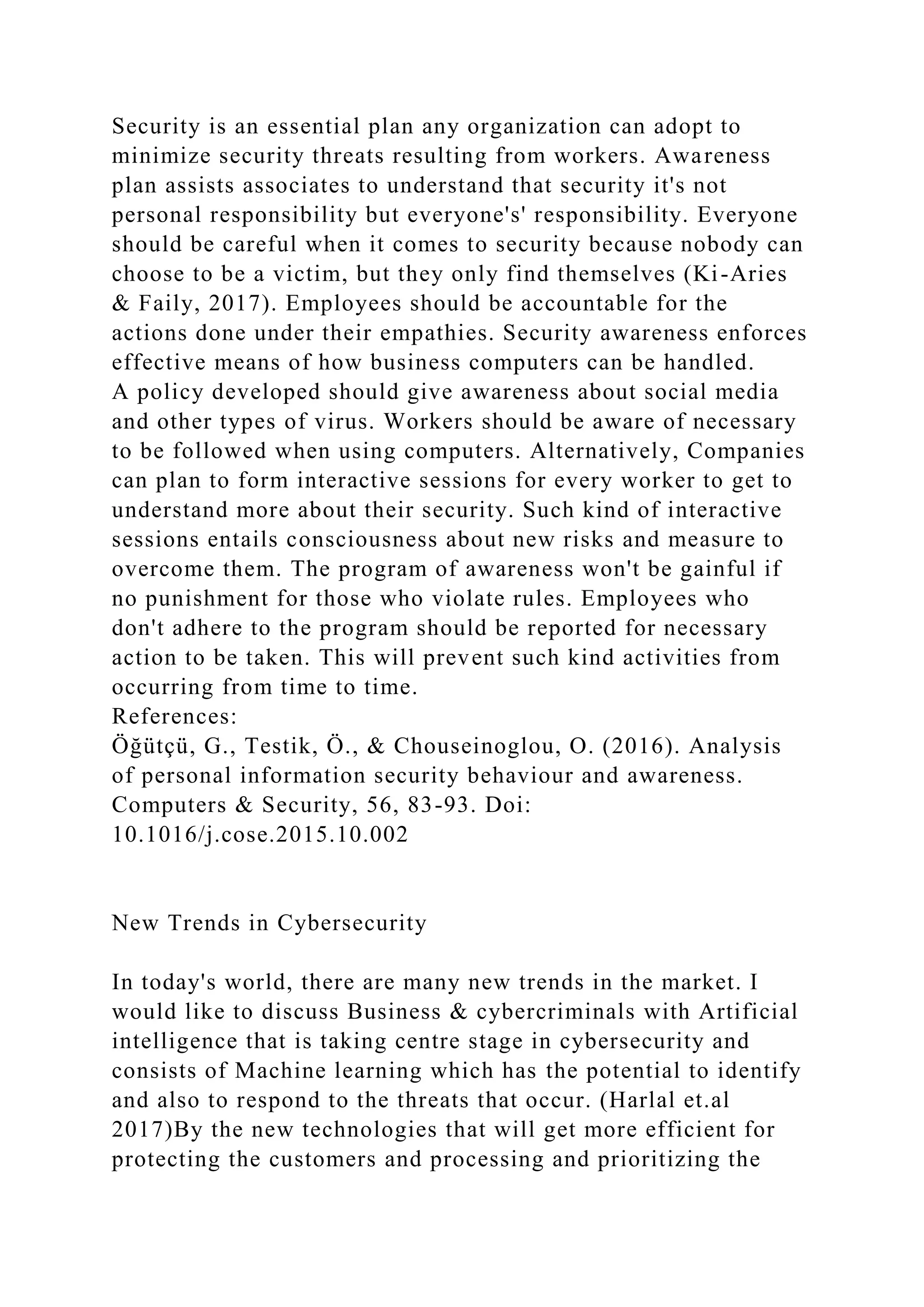 Analysis of personal information security behavior and awareness.docx