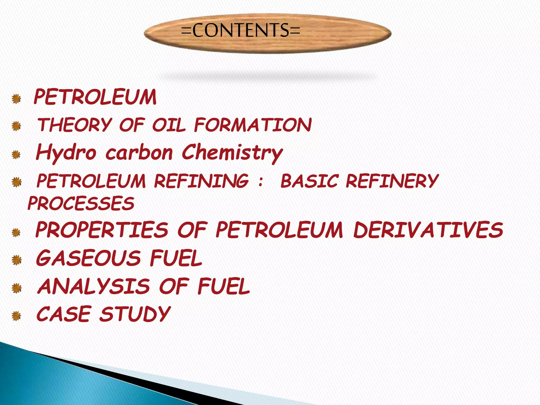 Analysis of petroleum products | PPTX