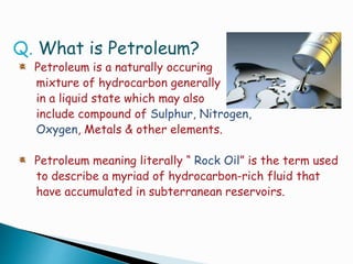 Analysis of petroleum products | PPTX