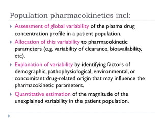 Analysis of pk data- Pop PK analysis | PPTX