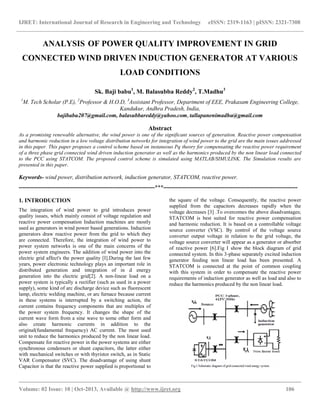Analysis of power quality improvement in grid connected wind driven induction generator at ...