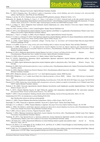 Analysis Of Primary School Students Critical Thinking Skills Through ...