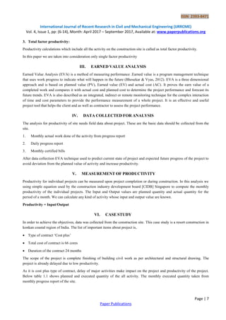 Analysis of Productivity in Construction | PDF