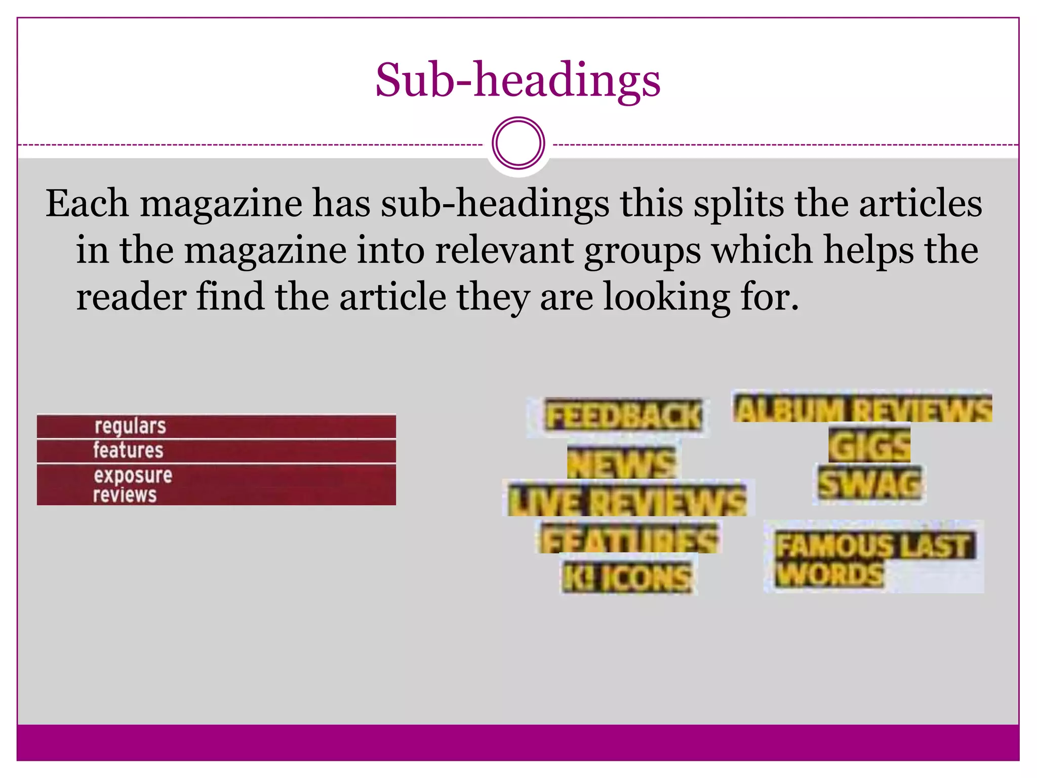 Analysis of professional contents pages | PPTX