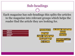 Analysis of professional contents pages | PPTX