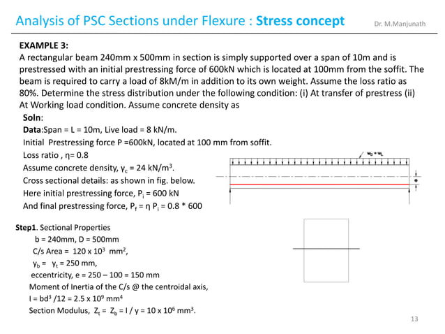 Analysis of psc sections for flexure | PPTX