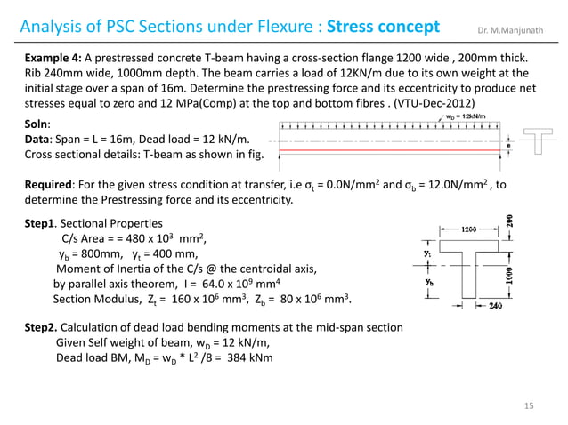Analysis of psc sections for flexure | PPTX