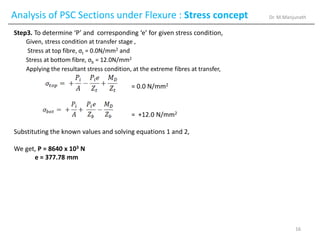 Analysis of psc sections for flexure | PPTX