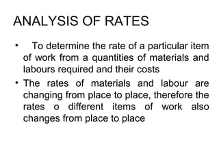 Analysis of rates | PPT