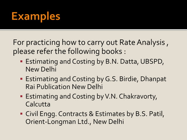 Analysis of rates | PPTX