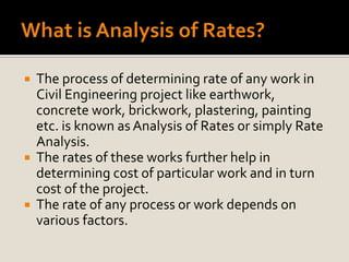Analysis of rates | PPT