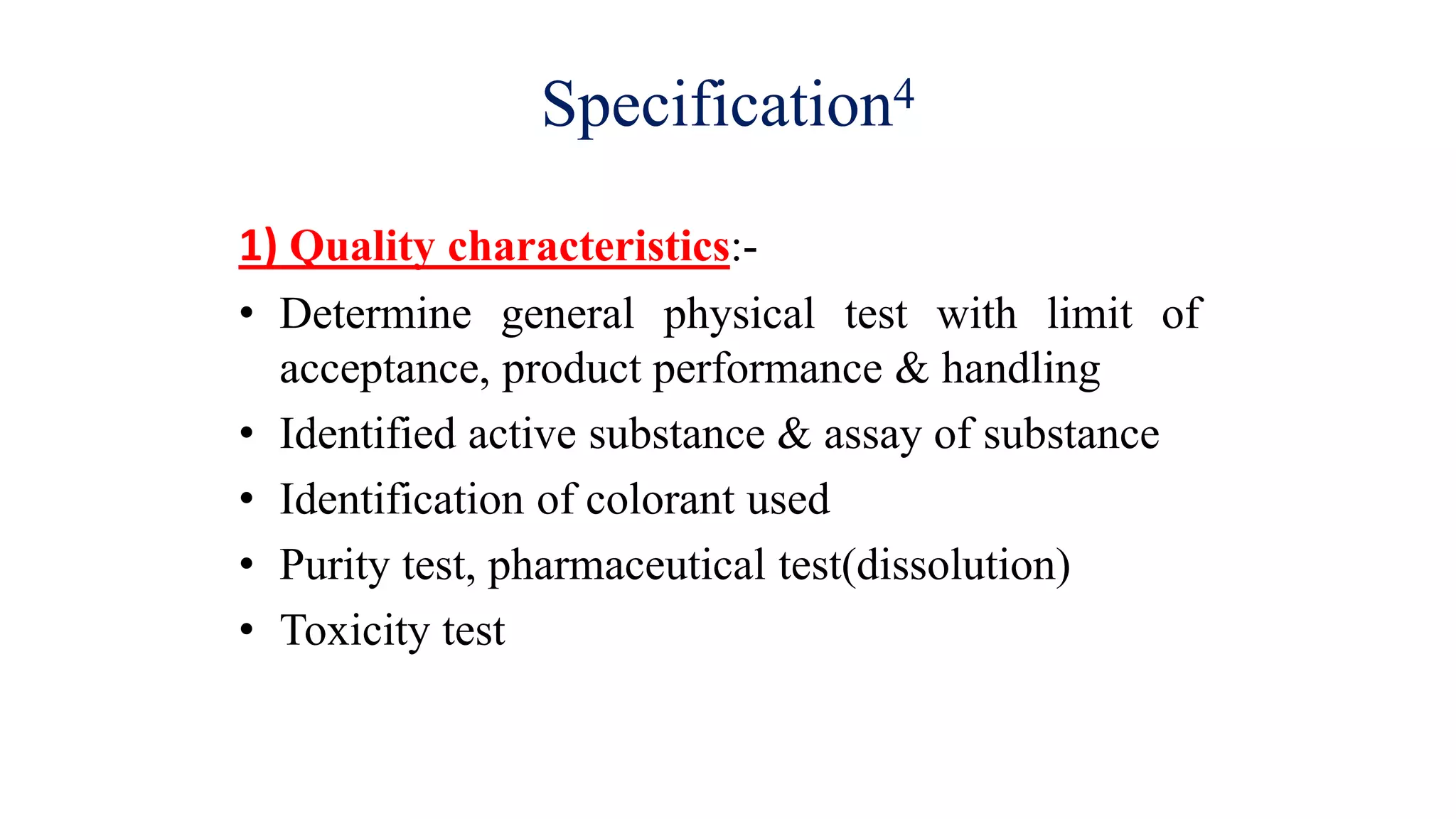 Analysis of raw material and finished product | PPTX