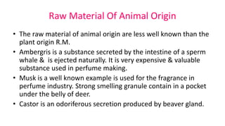Analysis of raw material and finished product | PPTX