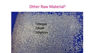 Analysis of raw material and finished product | PPTX