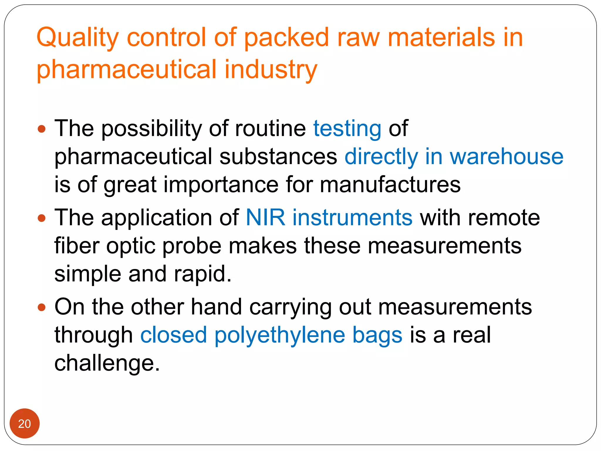 Analysis of Raw Materials | PPTX