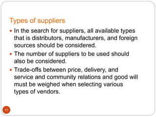 Analysis of Raw Materials | PPTX