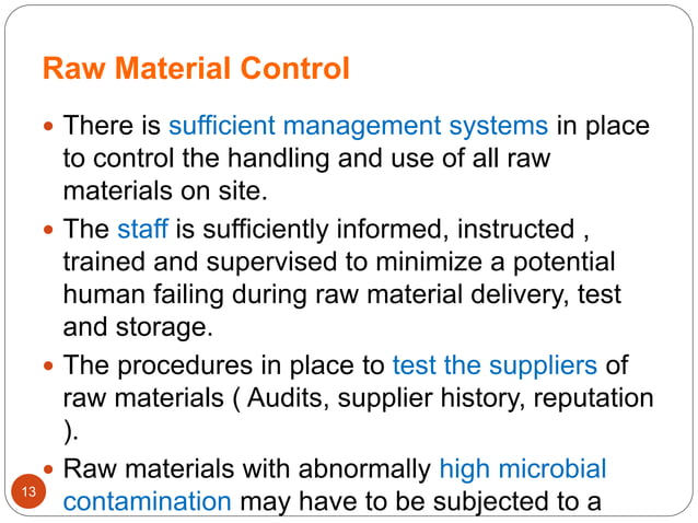 Analysis of Raw Materials | PPTX | Logistics | Business