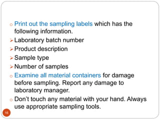 Analysis of Raw Materials | PPTX
