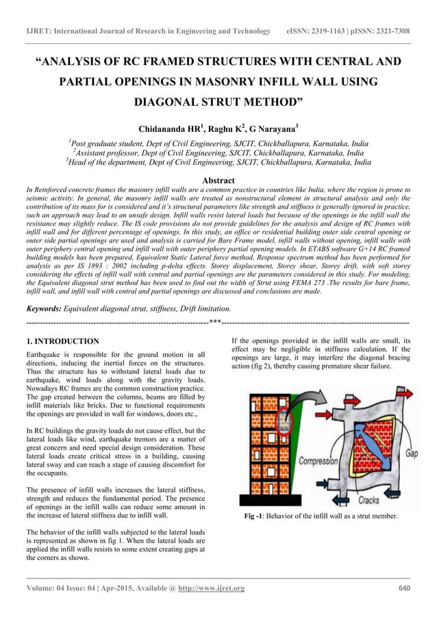 Analysis of rc framed structures with central and partial openings in ...