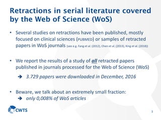 Analysis of retracted papers | PDF