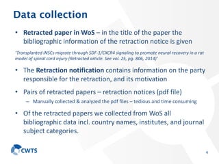 Analysis of retracted papers | PDF