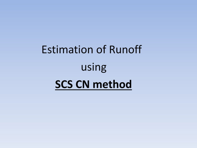Analysis of runoff for vishwamitri river watershed using scs cn method ...