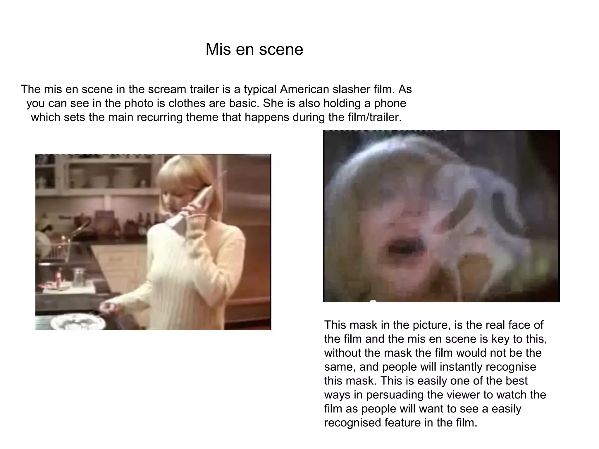 Analysis of scream film trailer | PPT