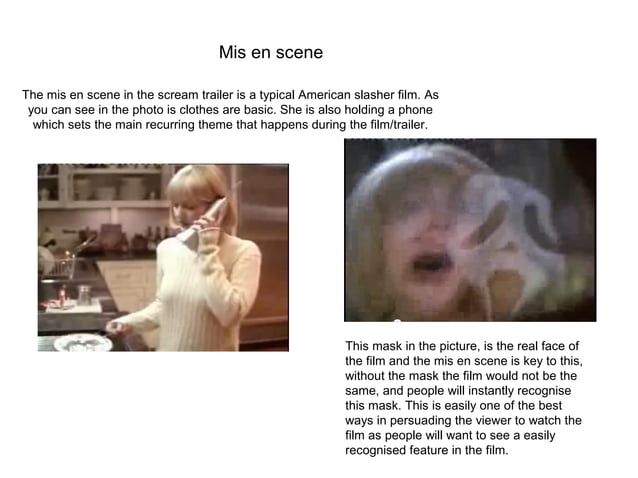 Analysis of scream film trailer | PPT | Video Production | Content Production