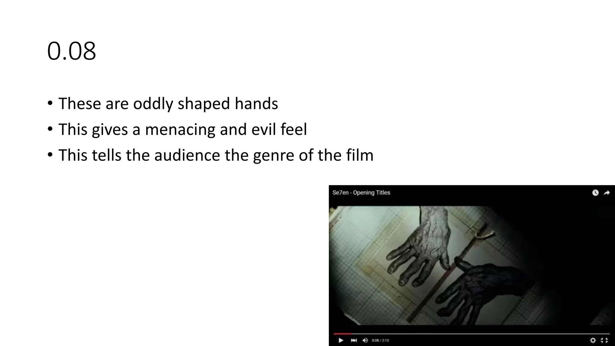 Analysis of se7en opening titles | PPT