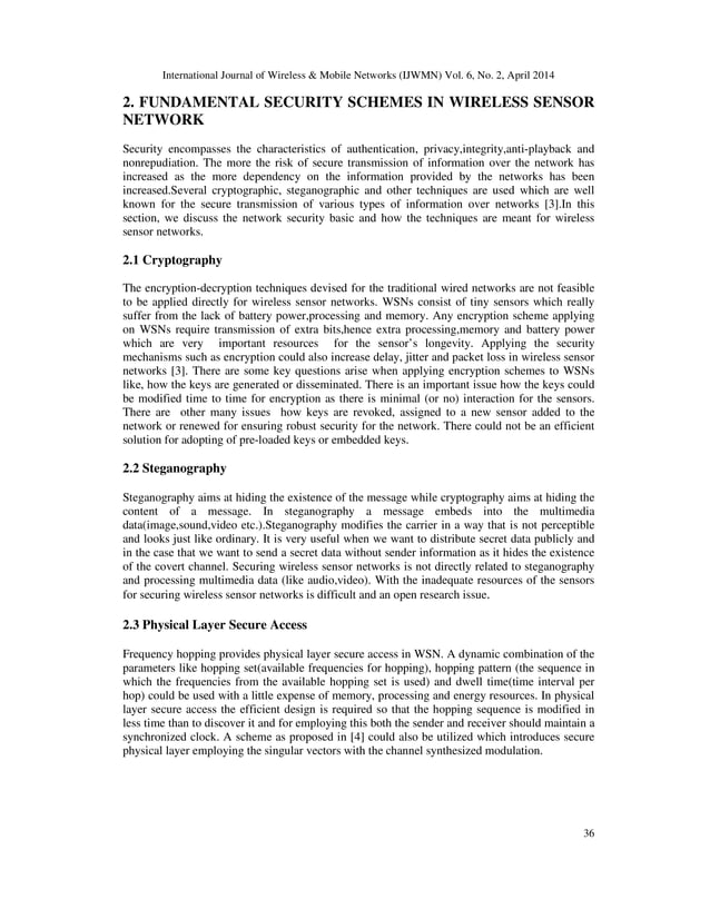 Analysis of security threats in wireless sensor network | PDF